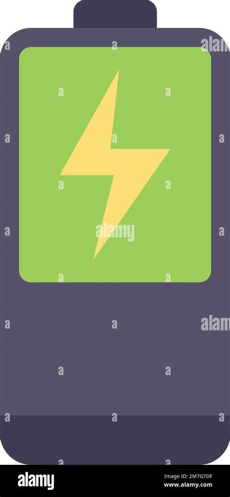 battery charging icon flat vector web interface app download isolated