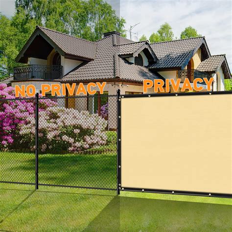 Shade Cloth Duerer Privacy Fence Screen 1 2 X 15 24m Brown Fence