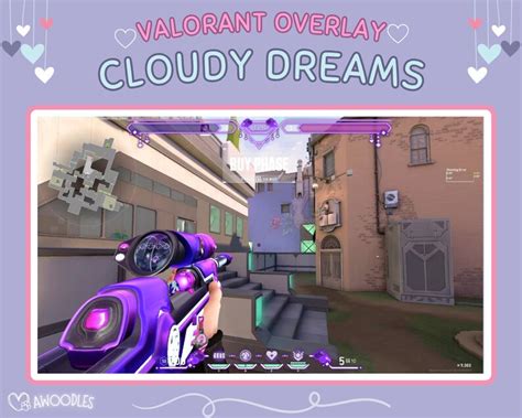 Cloudy Dreams 4 Colors Valorant Overlay Etsy