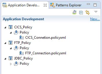 IBM ACE Crear Policy Project JDBC CICS FTP ArquitecturaIBM