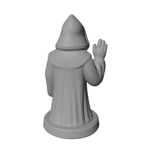 🎲 Hooded Cultist Pawn Stl Obj Glb 3d Printable Game Piece For