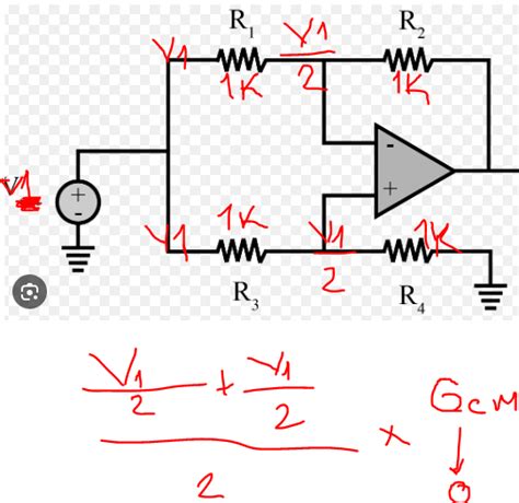 What Is The Difference Amplifier Common Mode Voltage Electrical Engineering Stack Exchange