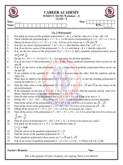 polynomial pdf polynomial zero of a function