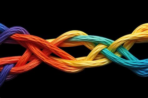 Premium Ai Image String Woven To Represent Unity Society And Cooperation