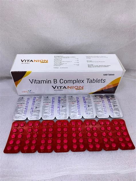 Vitamin B Complex At ₹ 120box Vitamin B Complex Tablets And Capsules
