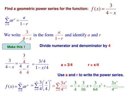 PPT Representation Of Functions By Power Series PowerPoint Presentation ID
