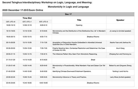 Workshop丨monotonicity In Logic And Language Workshop丨monotonicity In Logic And Language