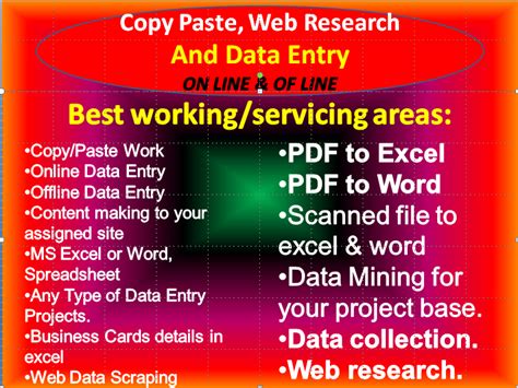 DO Copy Paste Web Research And Data Entry For 5 SEOClerks