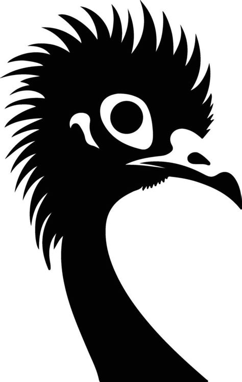 Captivating Black Silhouette Of Moa Head 54304220 Vector Art At Vecteezy