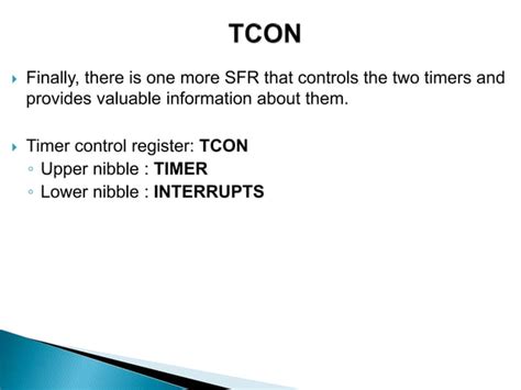 8051 Timer Counter Pptx Technology And Computing 8051 Timer Counter Pptx Technology And Computing