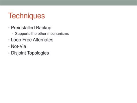 Ppt Efficient Fast Reroute Techniques For Robust Network Path Resilience Powerpoint