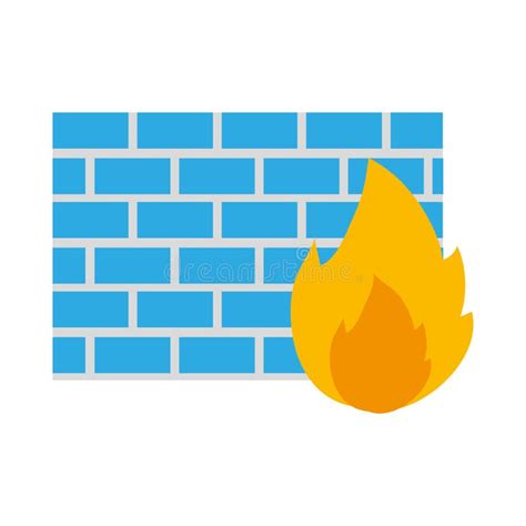 Data Security Illustration With Firewall Stock Vector Illustration Of Threat Security 299781277
