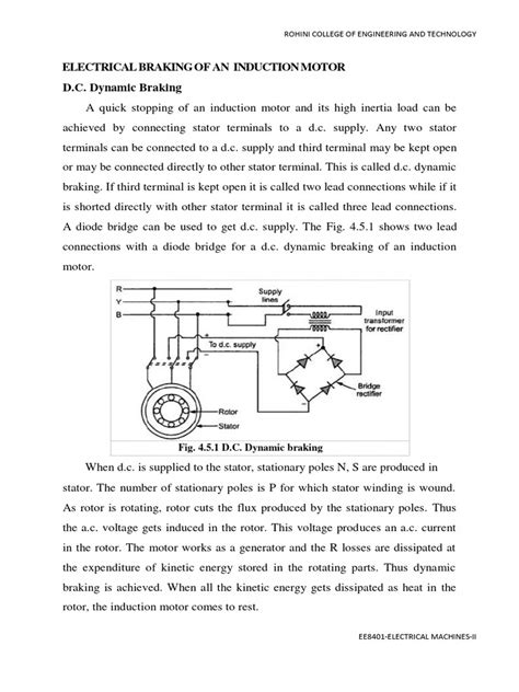Dynamic Braking Principles Download Free Pdf Electric Motor