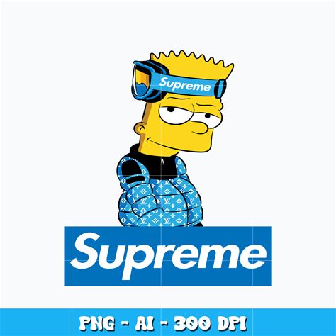 Bart Simpson Supreme Svg Supreme Svg Bart Simpson Svg Log Inspire Uplift