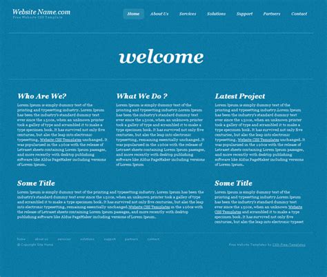 simple website css templates isseeast