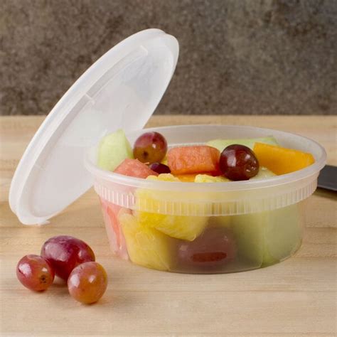 Pactivnewspring Yl2508 8 Oz Translucent Round Deli Container Combo