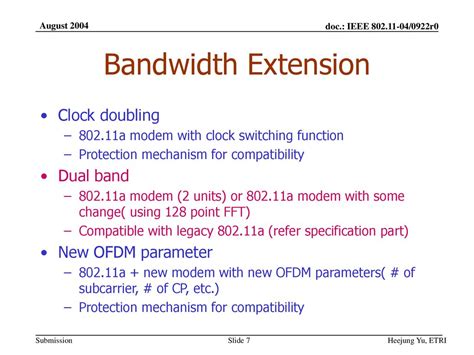 ETRI Proposal To IEEE TGn Ppt Download