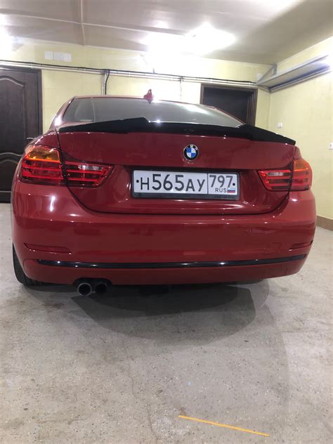 Установка спойлера — BMW 4 series (F32), 2 л, 2013 года | стайлинг | DRIVE2