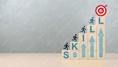 Premium Photo Goal Is Constant Skill Growth Improvement Of Personal Skills In Business Life