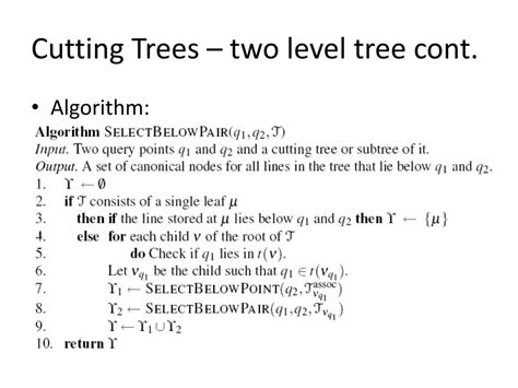 PPT Cutting Trees And The Cutting Lemma PowerPoint Presentation Free Download ID