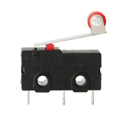 Micro Limit Switch K12 3 Pin Long Straight Hinge Lever For Arduino On Off Momentary Push Button