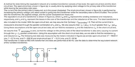Solved A Method For Determining The Equivalent Network Of A Chegg