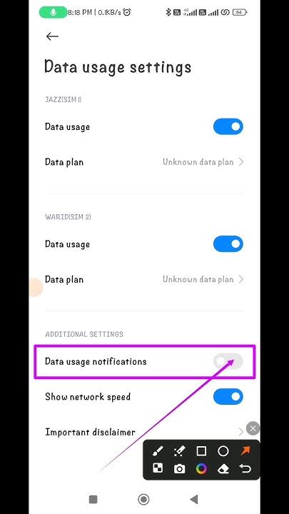 How To Enable Data Usage Notifications In Redmi Daily Data Usage