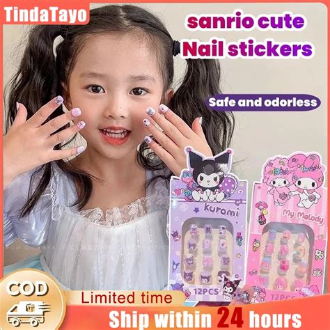 Sanrio Nail Art Stickers Set Hello Kitty Cinnamoroll My Melody Designs