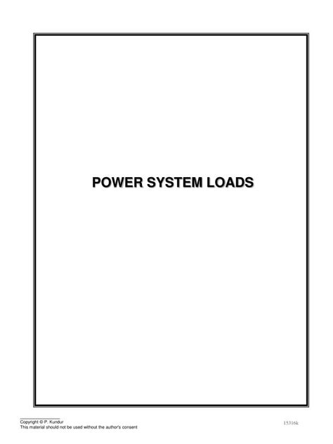 PPT POWER SYSTEM LOADS PowerPoint Presentation Free Download ID 3036897