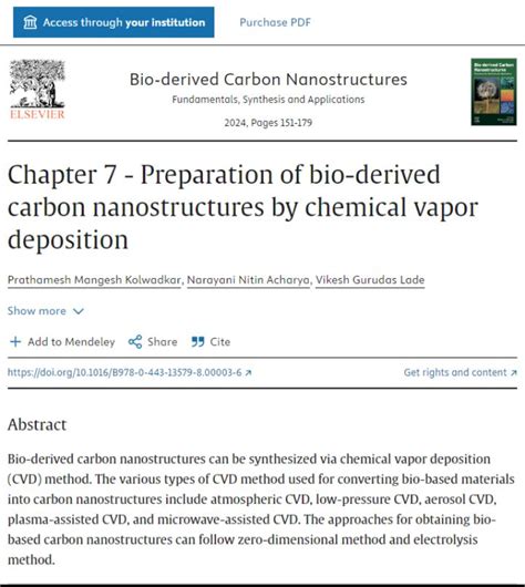 I Am Excited To Share That My Book Chapter Titled Preparation Of Bio