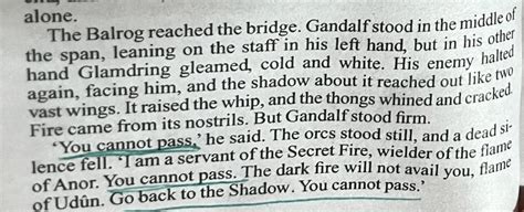 You Cannot Pass Gandalf Said Calmly Rlotrmemes