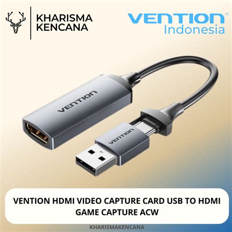 Jual Vention Hdmi Video Capture Card Usb To Hdmi Game Capture Acw Shopee Indonesia