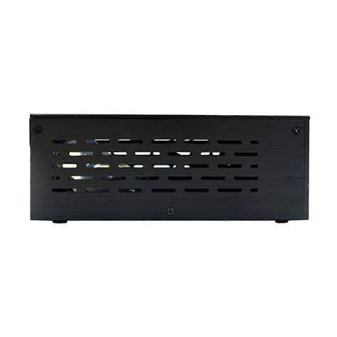 A01 Aluminum Miniitx Htpc Desktop Computer Chassis Black Tempered Glass