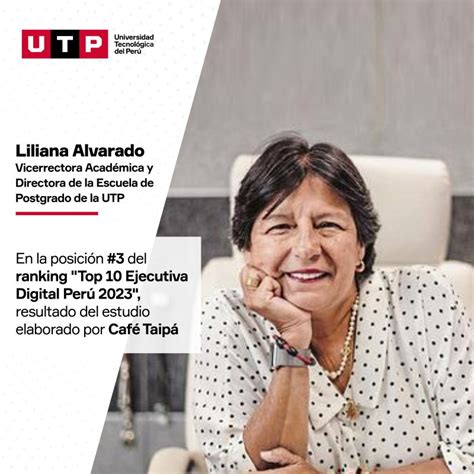 Utp Universidad Tecnológica Del Perú En Linkedin Felicitamos A Liliana
