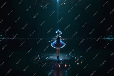 Premium Ai Image Quantum Particle Ballet A Subatomic Dance