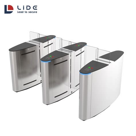Full Height RFID Face Recognition Qr Code Scanner Swing Gate Flap Barrier China Turnstile And