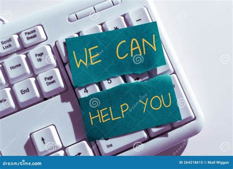 Handwriting Text We Can Help You Business Concept Support Assistance Offering Customer Service