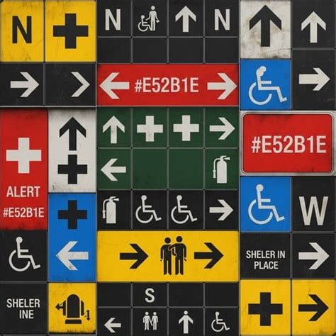 Free Emergency Wayfinding Grid Photo Wayfinding Emergency Signage