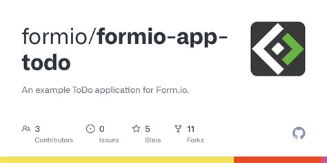 Github Formioformio App Todo An Example Todo Application For
