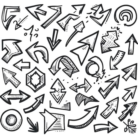 Premium Vector Arrows Set Arrow Icon Collection Set Different Arrows Or Web Design