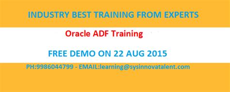 Oracle Adf Course For Beginners By Sysinnova Talent In Adugodi