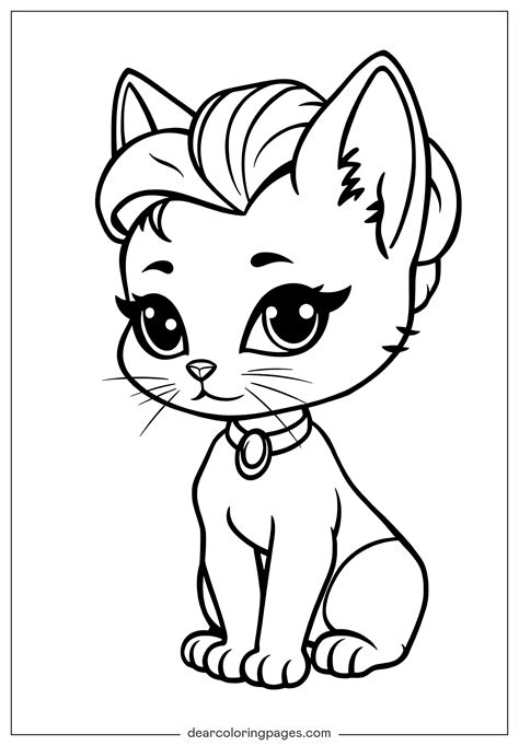 귀여운 새끼 고양이 색칠공부 26개의 무료 인쇄 가능한 생성 디자인
