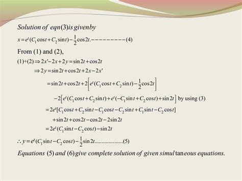 Linear Differential Equation With Constant Coefficient Ppt