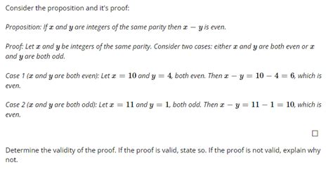 solved consider the proposition and it s proof proposition