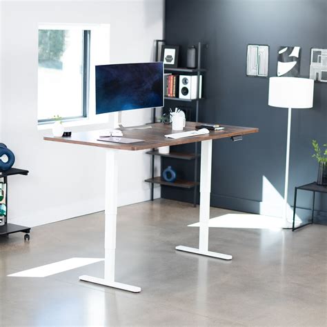 Electric Dual Motor Desk Frame With Push Button Memory Controller