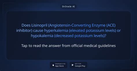 Does Lisinopril Angiotensin Converting Enzyme Ace Inhibitor Cause Hyperkalemia Elevated