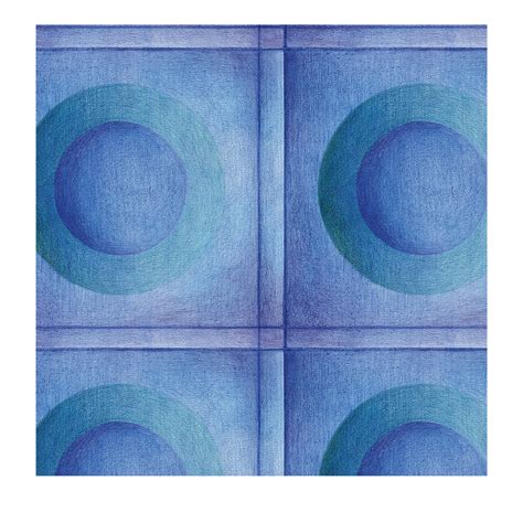 Meditation Dot Blue And Green Wallpaper Francesca Colombo Artemest
