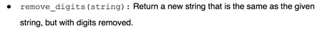 solved remove digits string return a new string that is