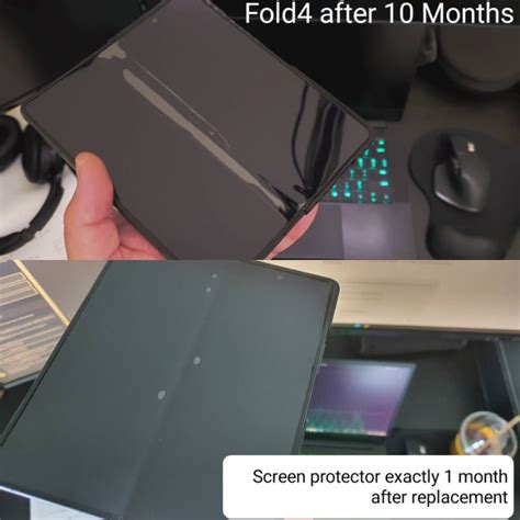 Z Fold4 Inner Display Screen Protector Peeling Off Samsung Members
