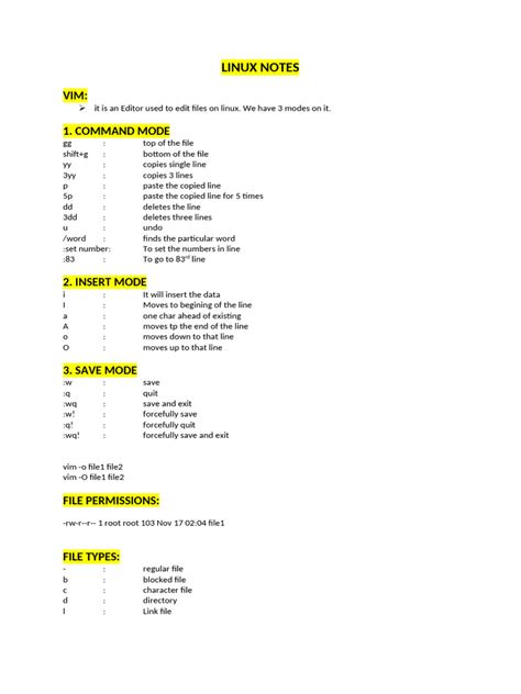 Linux Notes Pdf Superuser Computer File